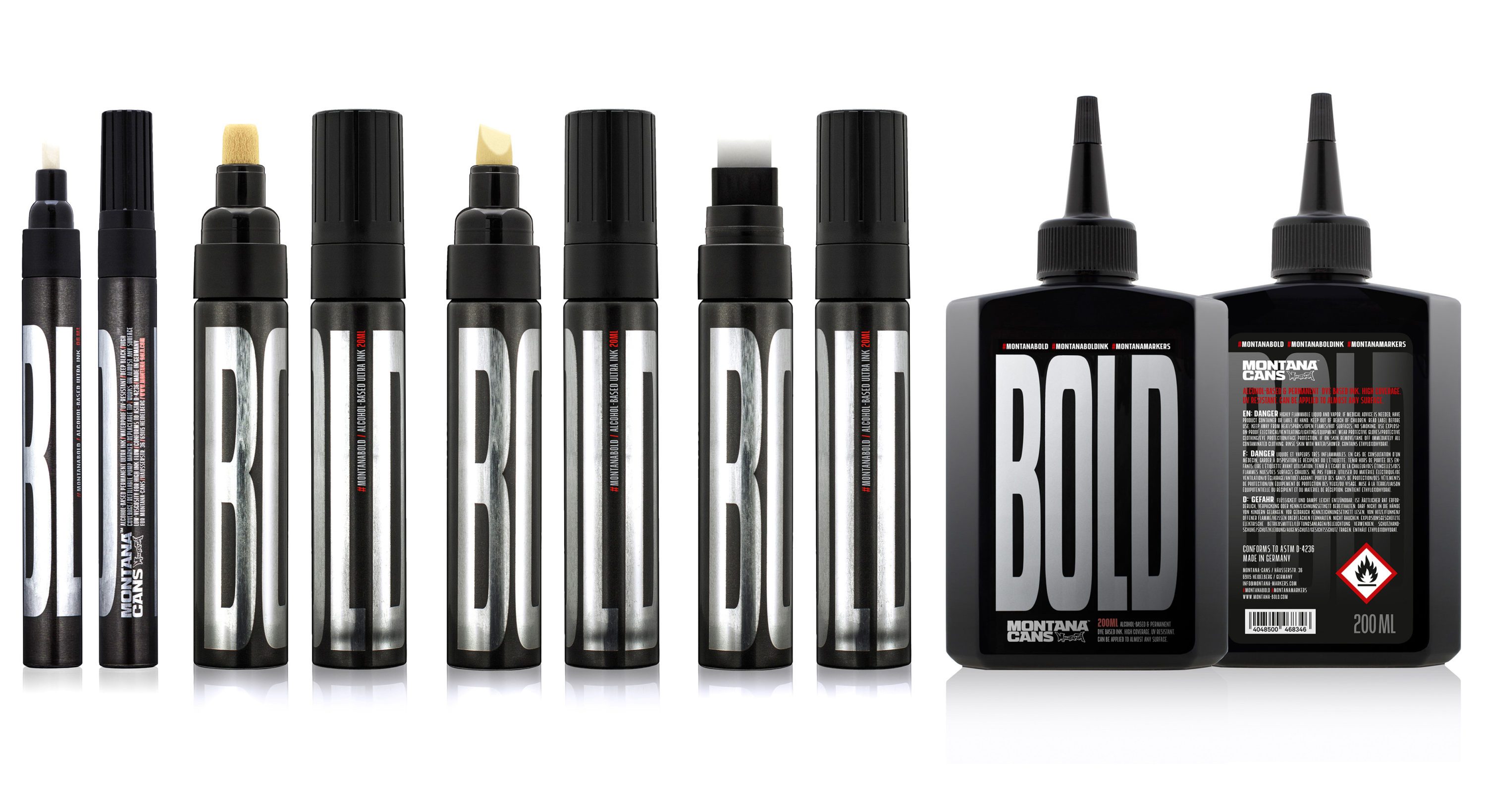 Bold Marker Black Refil 200ml | Nicolaas Verf